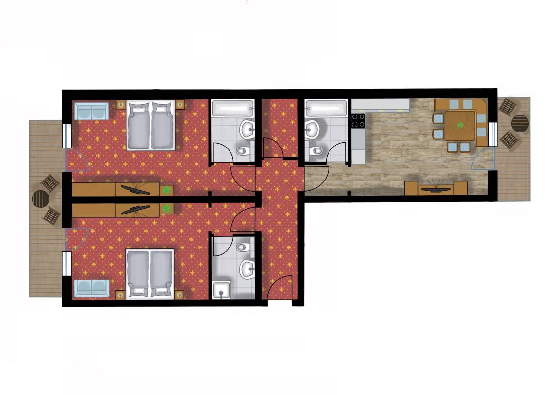 100 M² Ferienwohnung ∙ 6 Gäste - Neustift im Stubaital