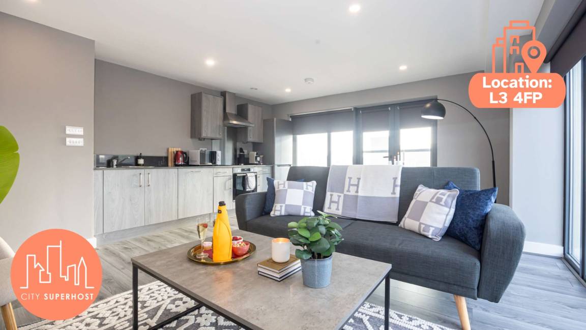 74 M² Apartment ∙ 2 Bedrooms ∙ 6 Guests - Liverpool