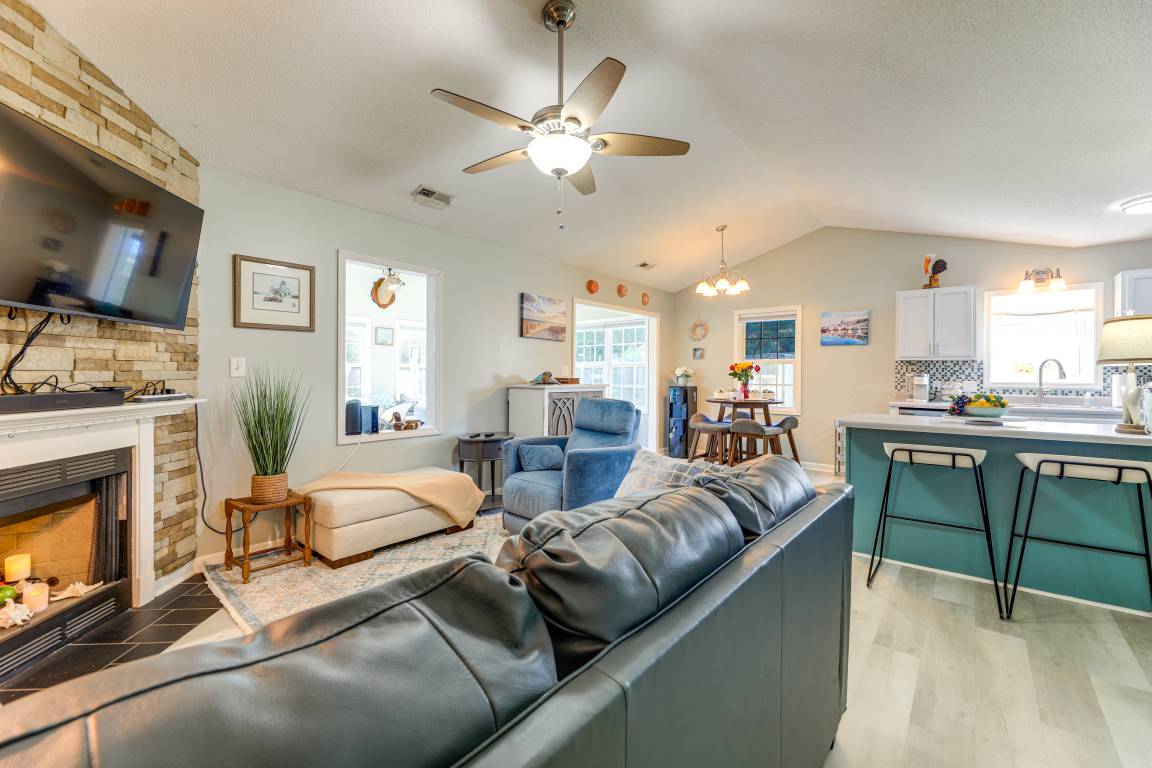 120 M² House ∙ 3 Bedrooms ∙ 6 Guests - Hammocks Beach State Park, Swansboro