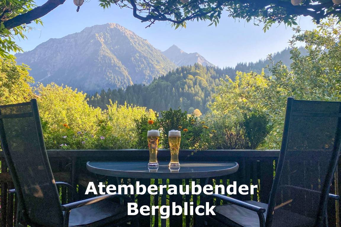 60 M² Ferienwohnung ∙ 1 Schlafzimmer ∙ 4 Gäste - Schattwald