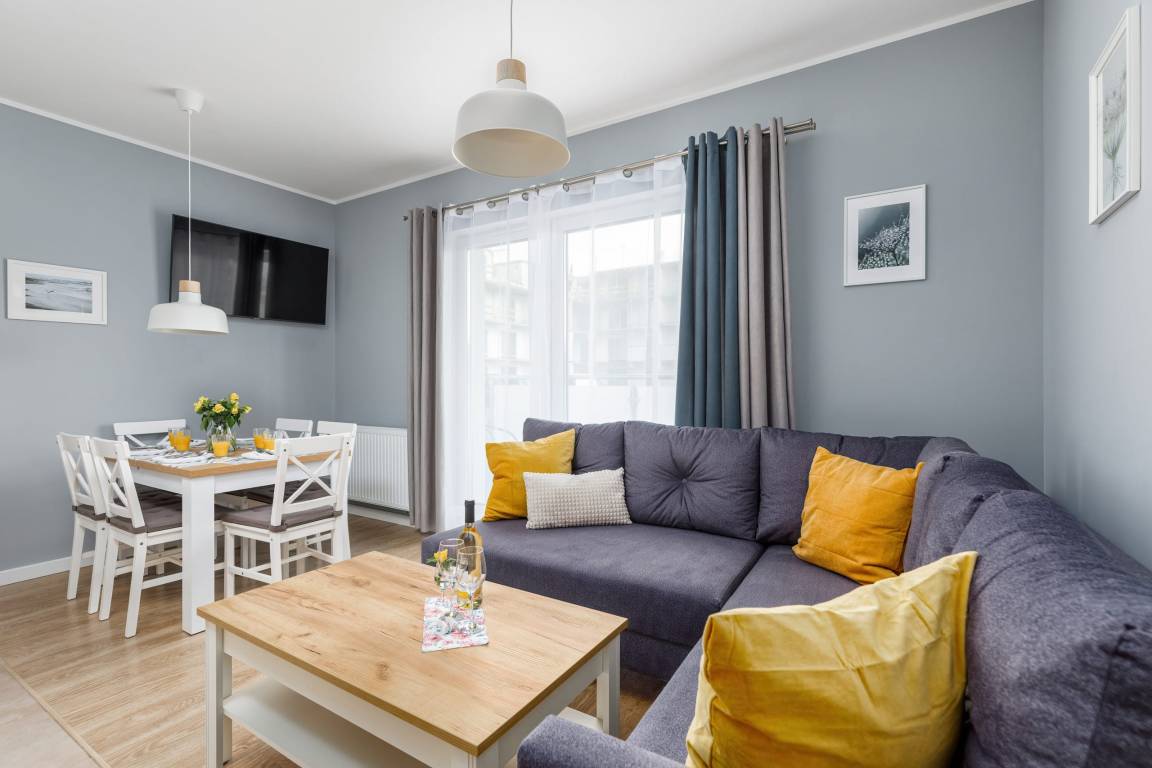 44 M² Ferienwohnung ∙ 2 Schlafzimmer ∙ 7 Gäste - Grzybowo