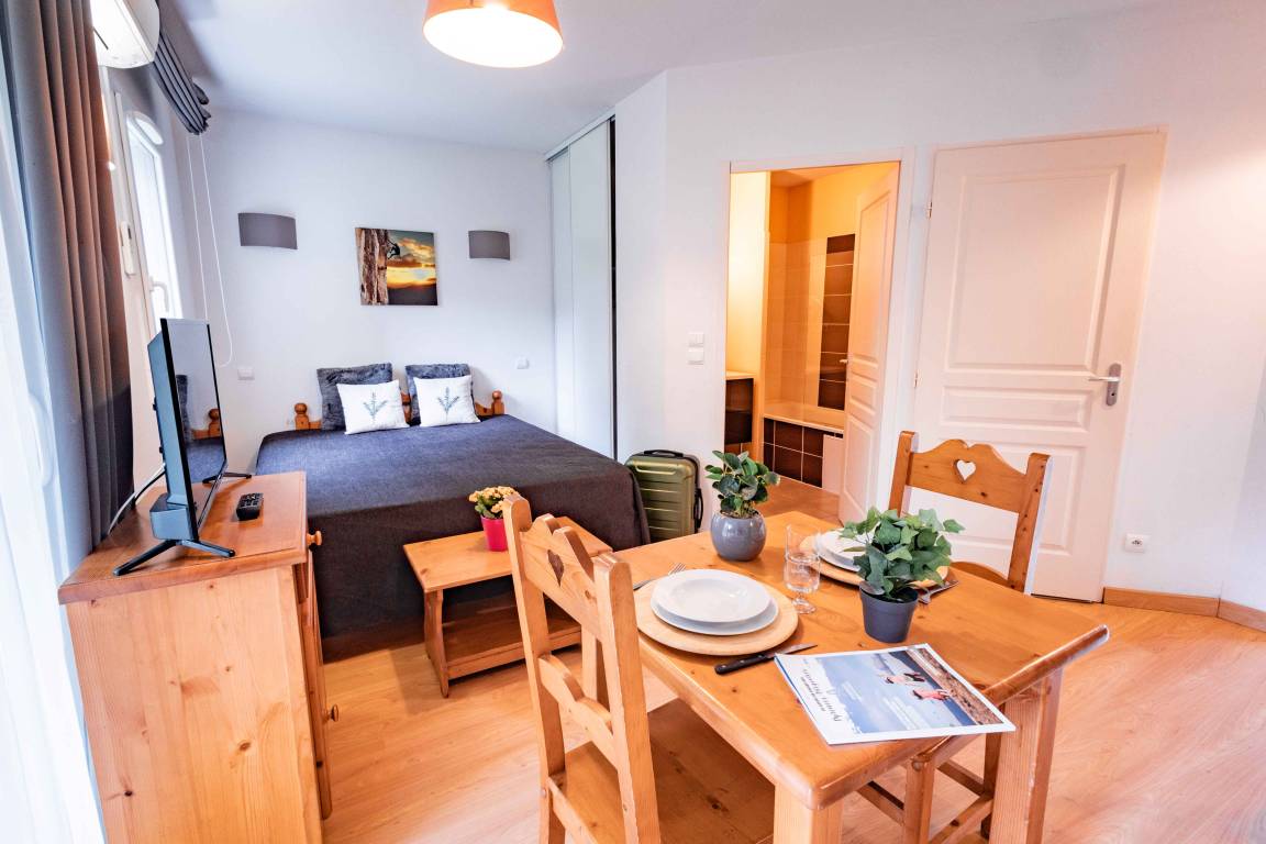 20 M² Estúdio ∙ 1 Quarto ∙ 2 Hóspedes - Ax-les-Thermes