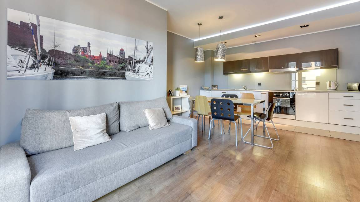 54 M² Ferienwohnung ∙ 2 Schlafzimmer ∙ 6 Gäste - Danzig