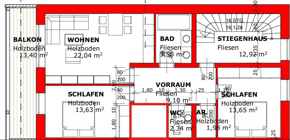 60 M² Apartment ∙ 2 Bedrooms ∙ 5 Guests - Fieberbrunn