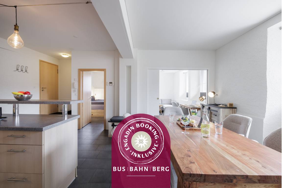55 M² Ferienwohnung ∙ 1 Schlafzimmer ∙ 4 Gäste - Tarasp
