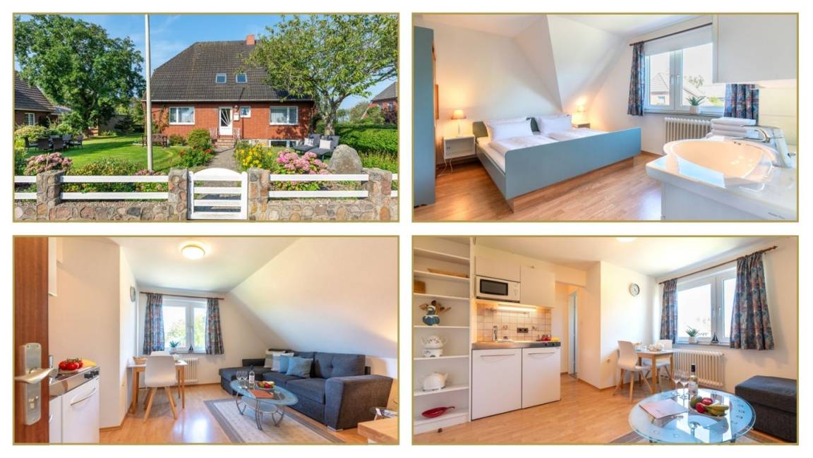 30 M² Ferienwohnung ∙ 1 Schlafzimmer ∙ 2 Gäste - Föhr