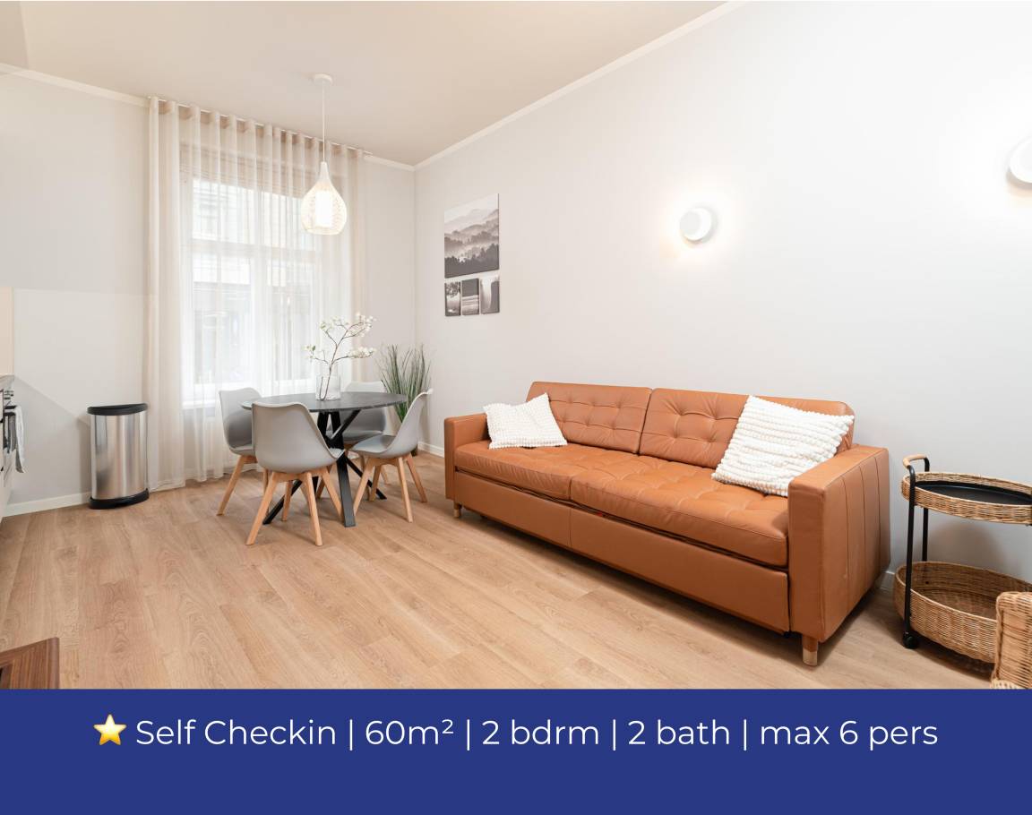 60 M² Apartment ∙ 2 Bedrooms ∙ 6 Guests - Riga