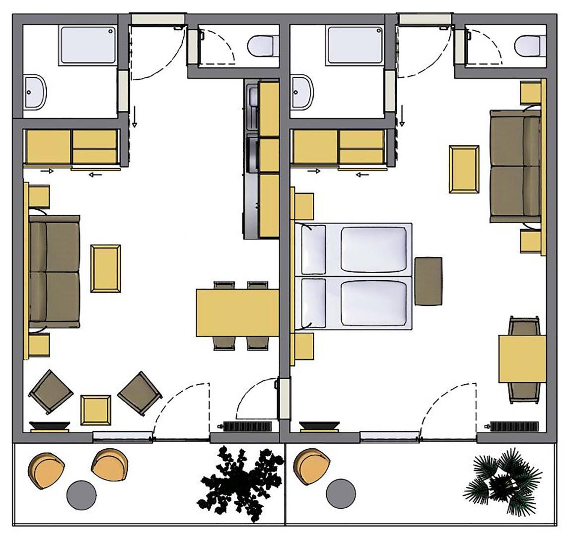 58 M² Apartamento ∙ 1 Habitación ∙ 6 Huéspedes - Immenstadt im Allgäu