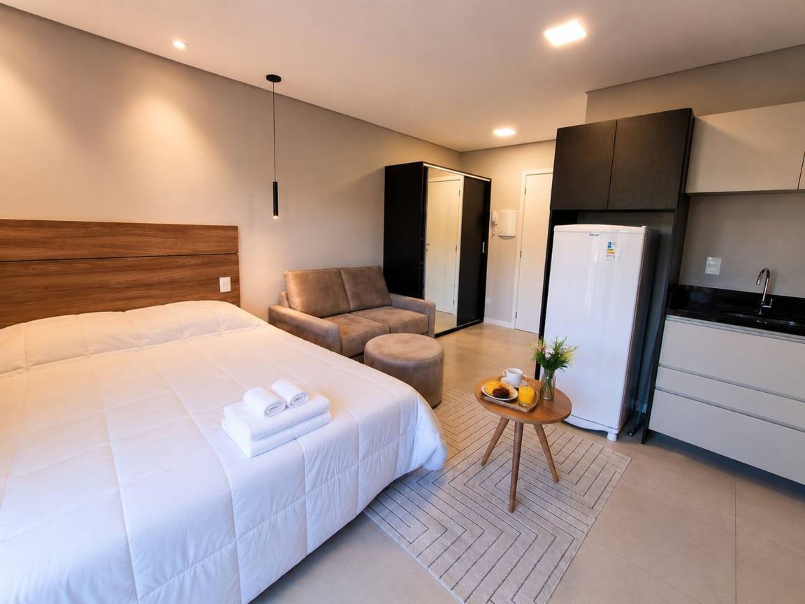 25 M² Apartamento ∙ 1 Quarto ∙ 2 Hóspedes - Novo Hamburgo