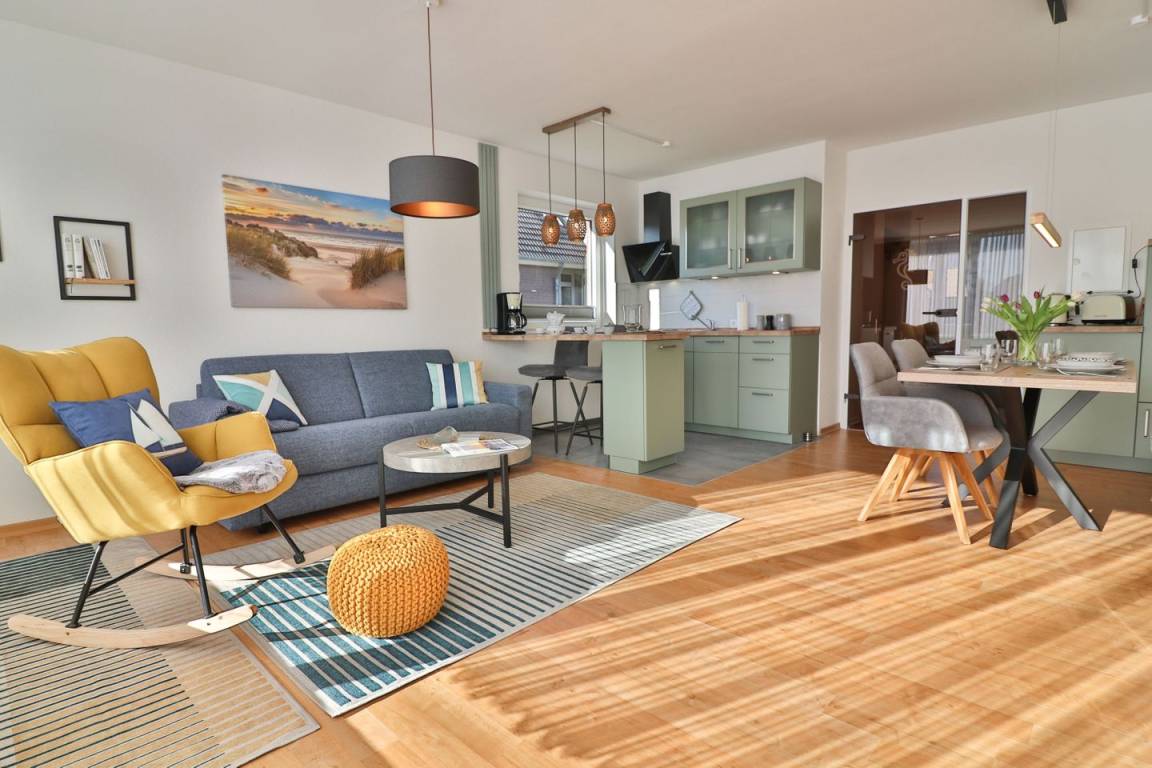 55 M² Ferienwohnung ∙ 1 Schlafzimmer ∙ 3 Gäste - Langeoog