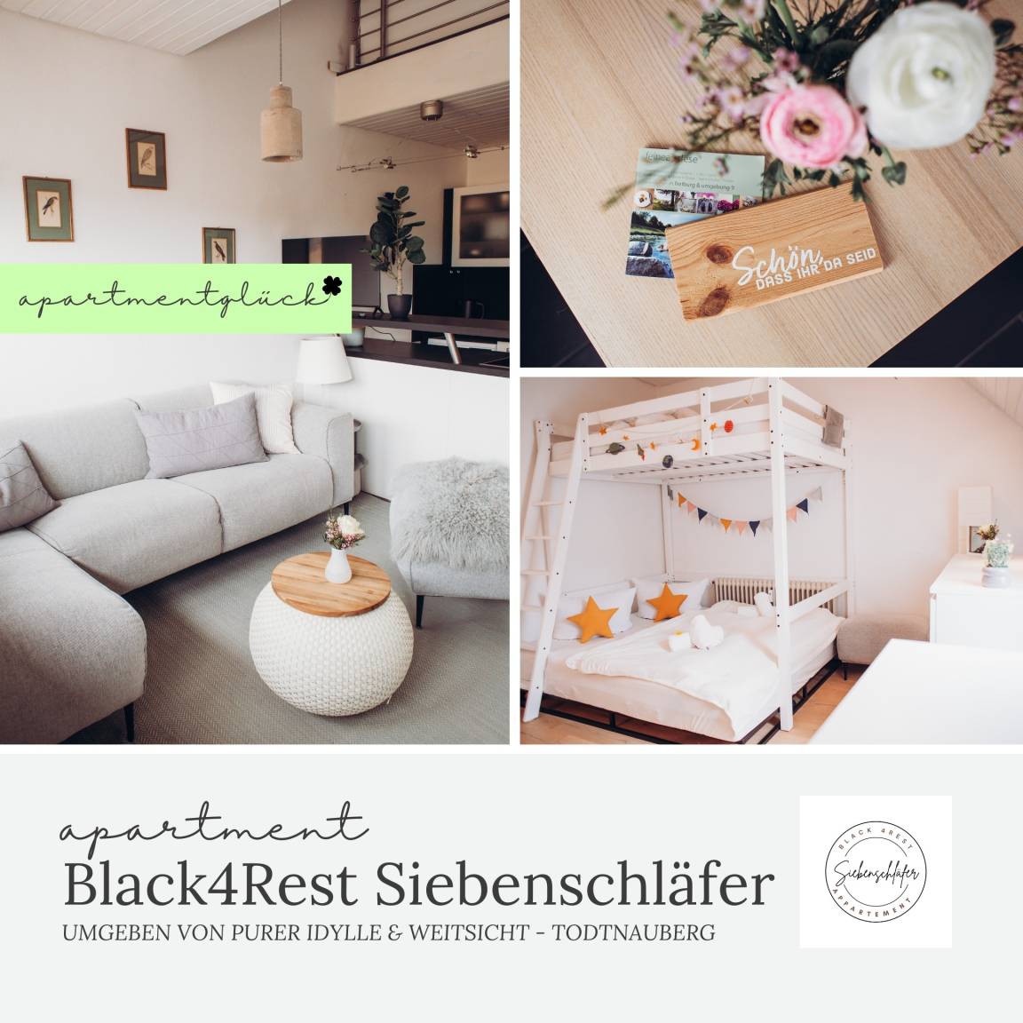 50 M² Appartement ∙ 3 Slaapkamers ∙ 6 Gasten - Kirchzarten