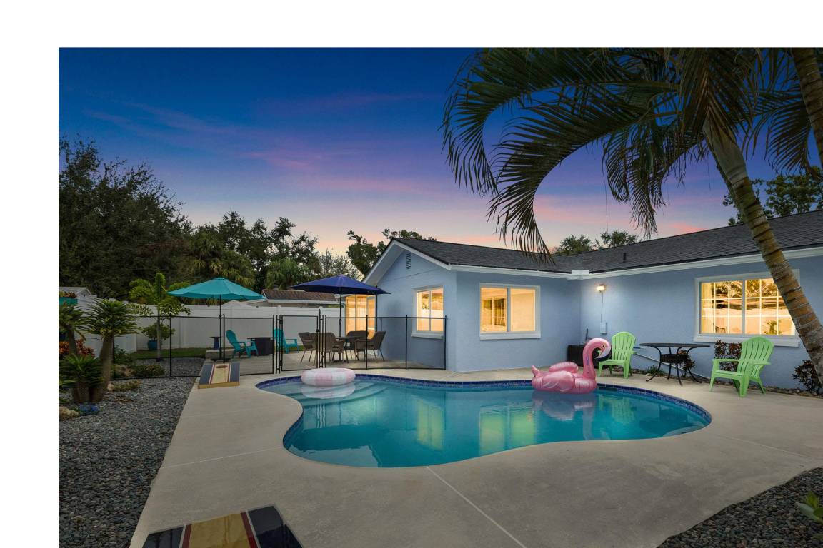 127 M² House ∙ 3 Bedrooms ∙ 7 Guests - St. Petersburg, FL