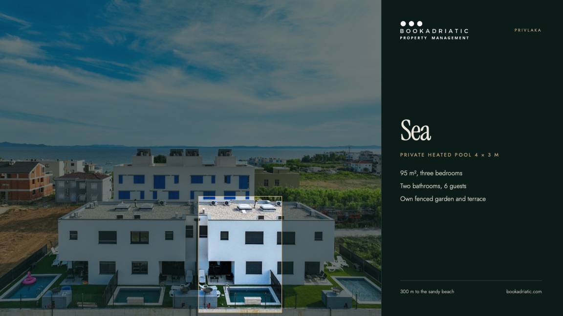 94 M² Apartment ∙ 3 Bedrooms ∙ 6 Guests - Privlaka
