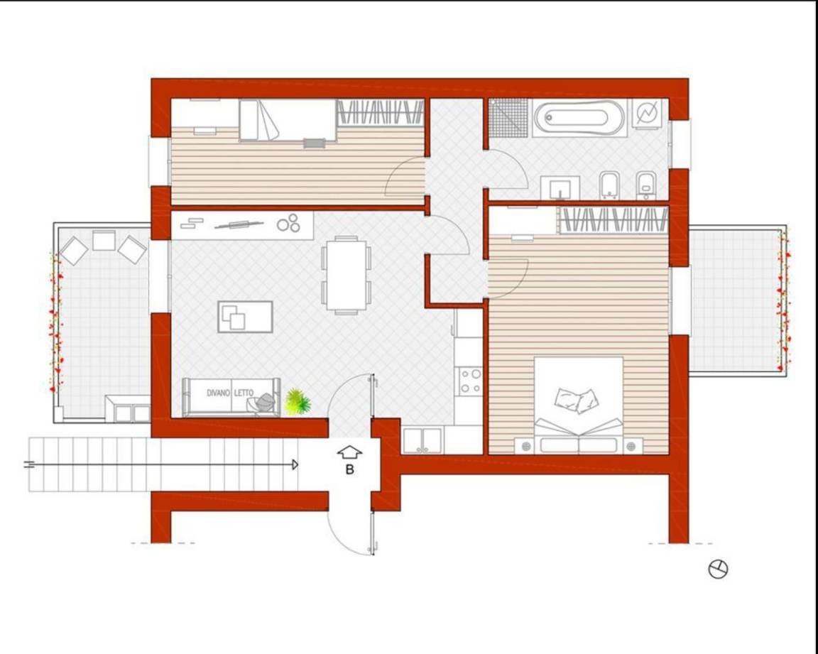 60 M² Appartement ∙ 2 Slaapkamers ∙ 5 Gasten - Lido di Jesolo