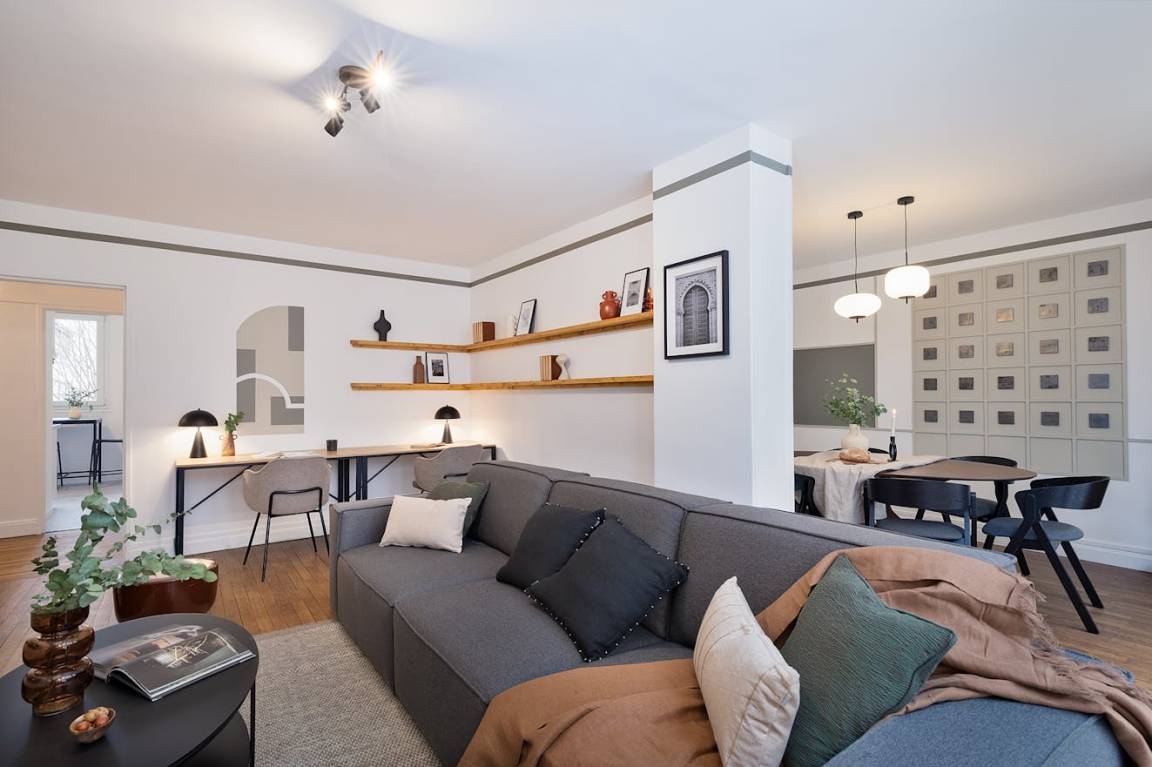 95 M² Appartement ∙ 3 Chambres ∙ 6 Personnes - Levallois-Perret