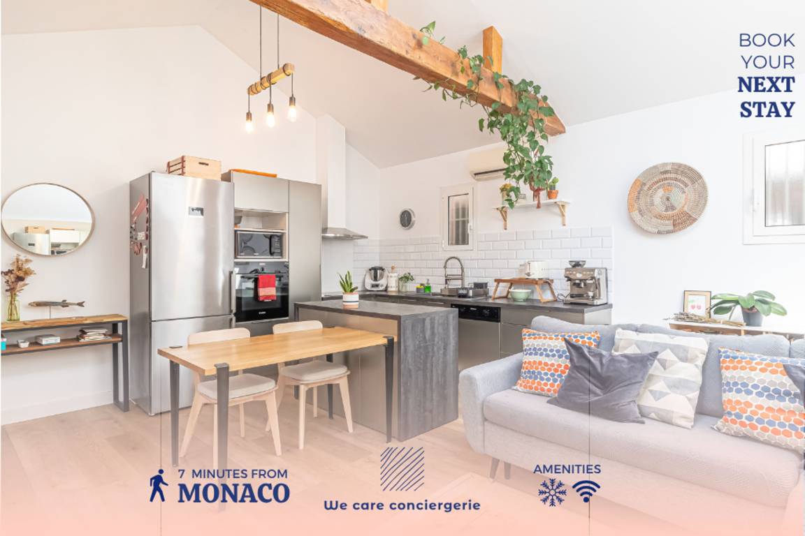 70 M² Ferienhaus ∙ 2 Schlafzimmer ∙ 4 Gäste - Monte-Carlo