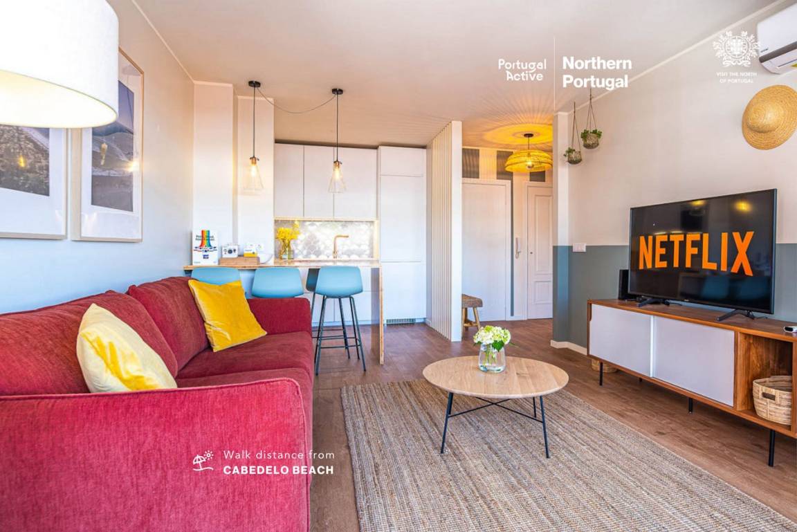 50 M² Apartamento ∙ 1 Habitación ∙ 4 Huéspedes - Viana do Castelo