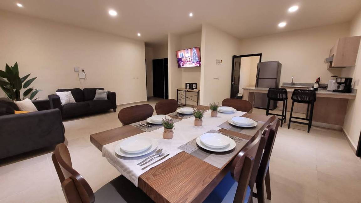 110 M² Apartment ∙ 3 Bedrooms ∙ 8 Guests - Playa del Carmen