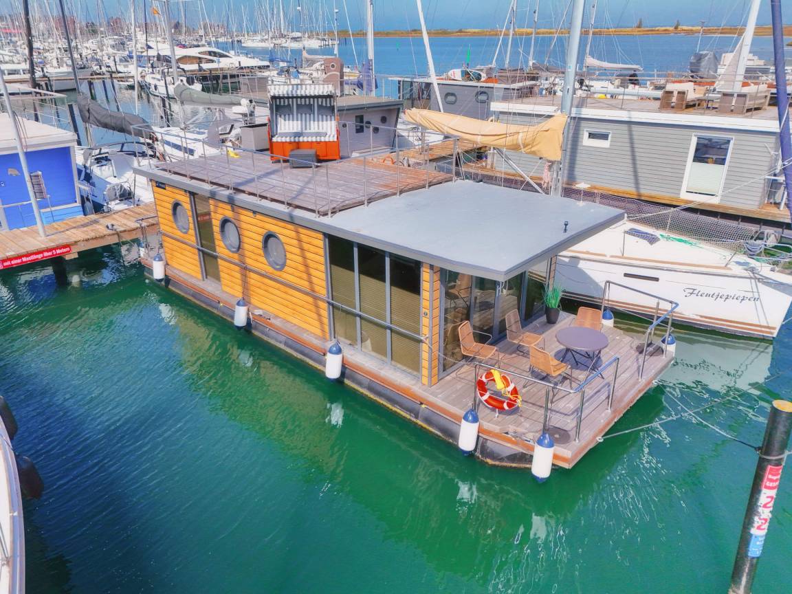 32 M² Hausboot ∙ 2 Schlafzimmer ∙ 4 Gäste - Heiligenhafen