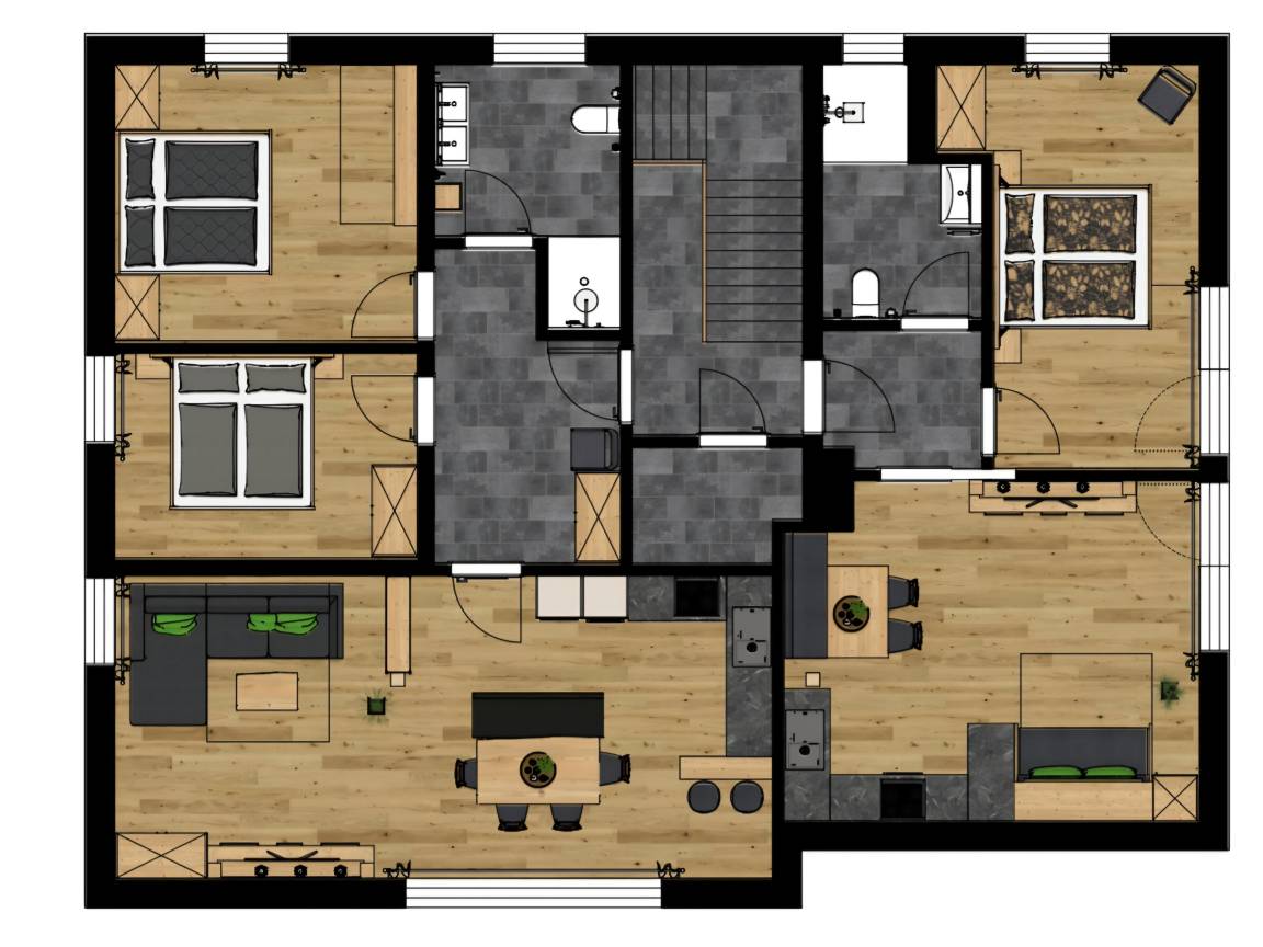 75 M² Apartment ∙ 2 Bedrooms ∙ 6 Guests - Fieberbrunn