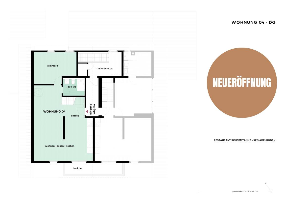 64 M² Apartamento ∙ 2 Habitaciones ∙ 6 Huéspedes - Adelboden