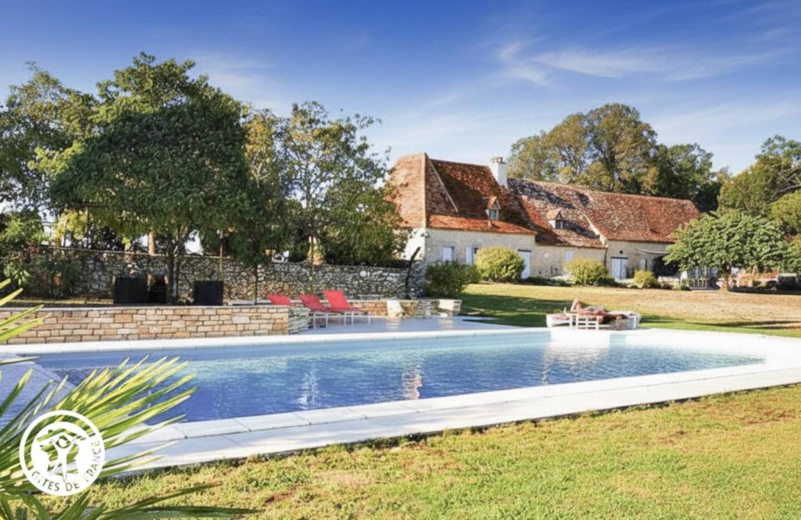 220 M² Gîte ∙ 3 Chambres ∙ 6 Personnes - Gourdon