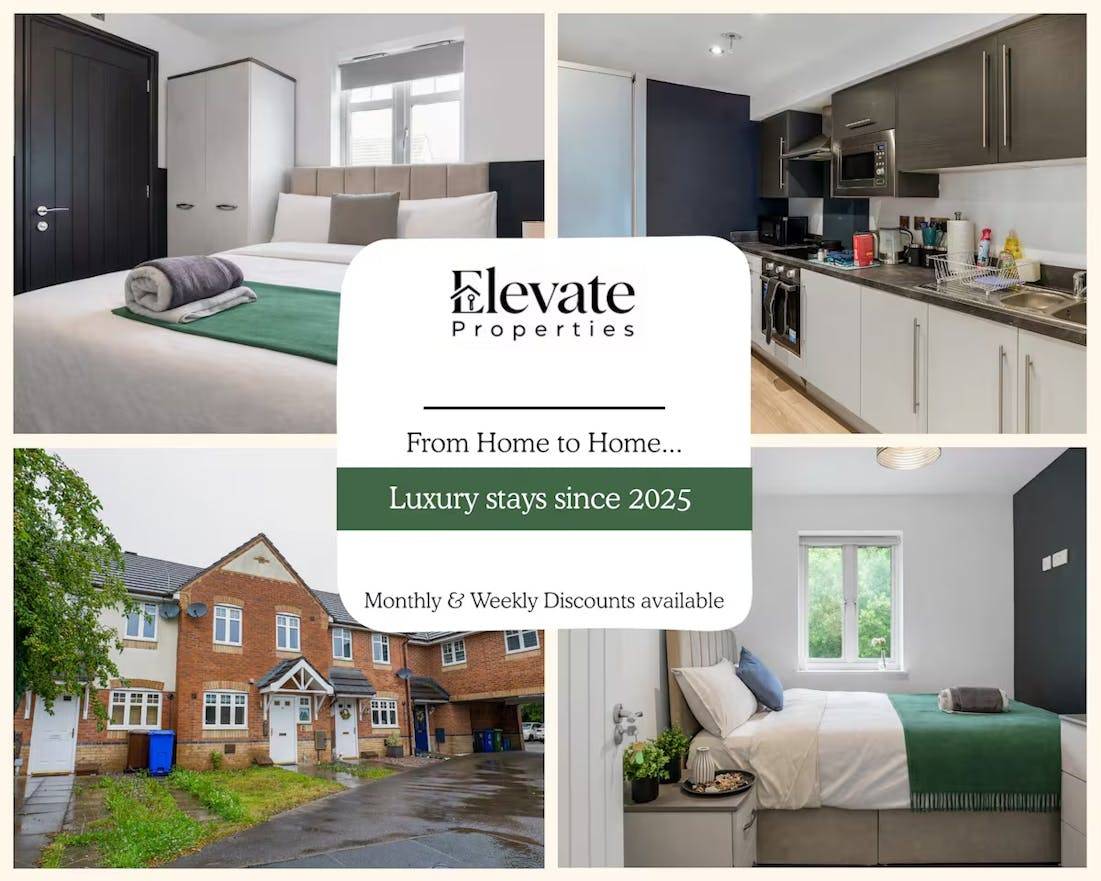 68 M² House ∙ 4 Bedrooms ∙ 8 Guests - Warrington