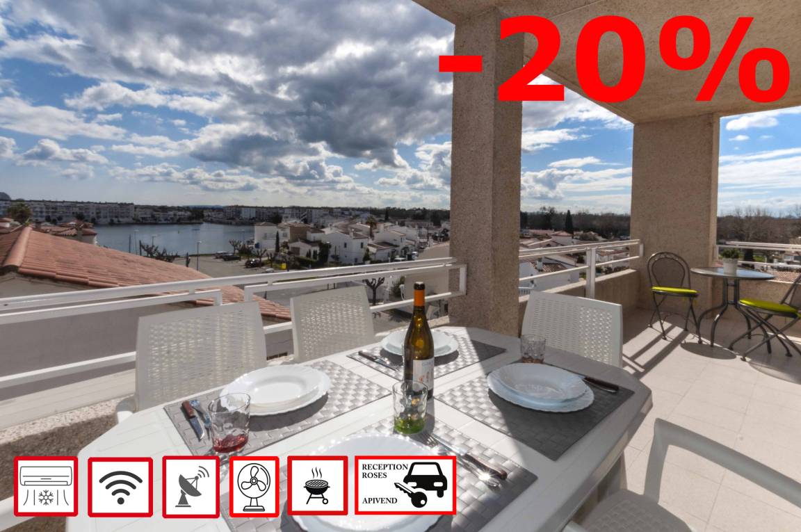 46 M² Ferienwohnung ∙ 2 Schlafzimmer ∙ 6 Gäste - Empuriabrava