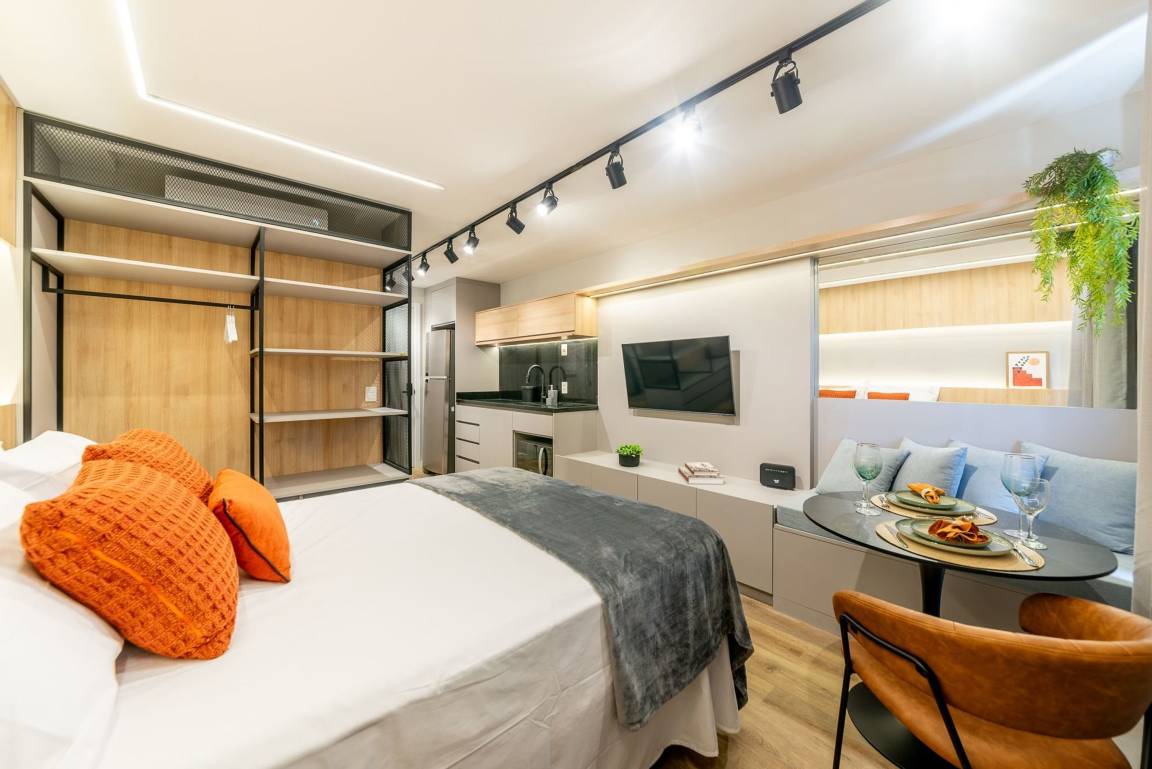 24 M² Apartamento ∙ 1 Quarto ∙ 2 Hóspedes - Alvorada