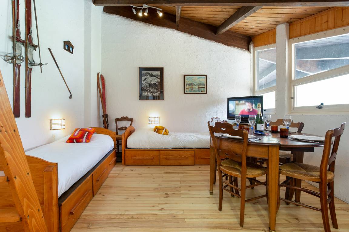 18 M² Studio Flat ∙ 4 Guests - Argentière