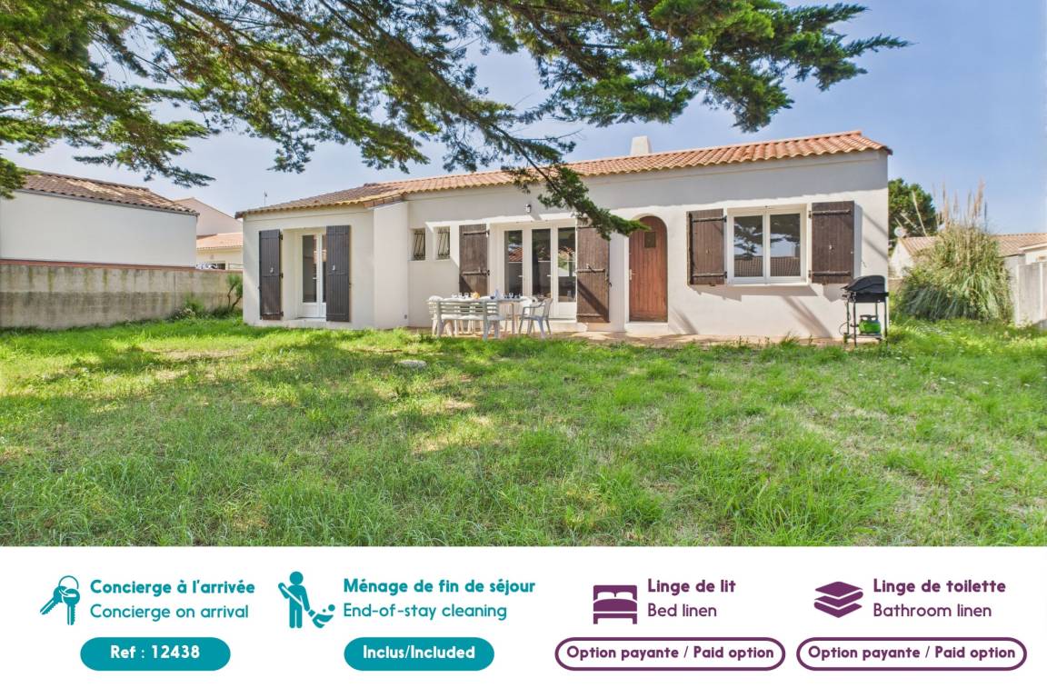 100 M² Ferienhaus ∙ 3 Schlafzimmer ∙ 6 Gäste - Bretignolles-sur-Mer