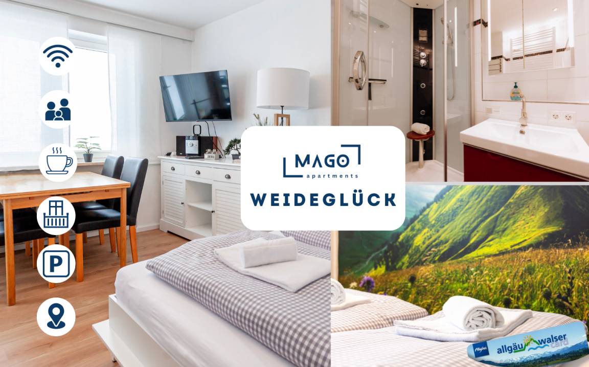 45 M² Ferienwohnung ∙ 1 Schlafzimmer ∙ 4 Gäste - Stiefenhofen