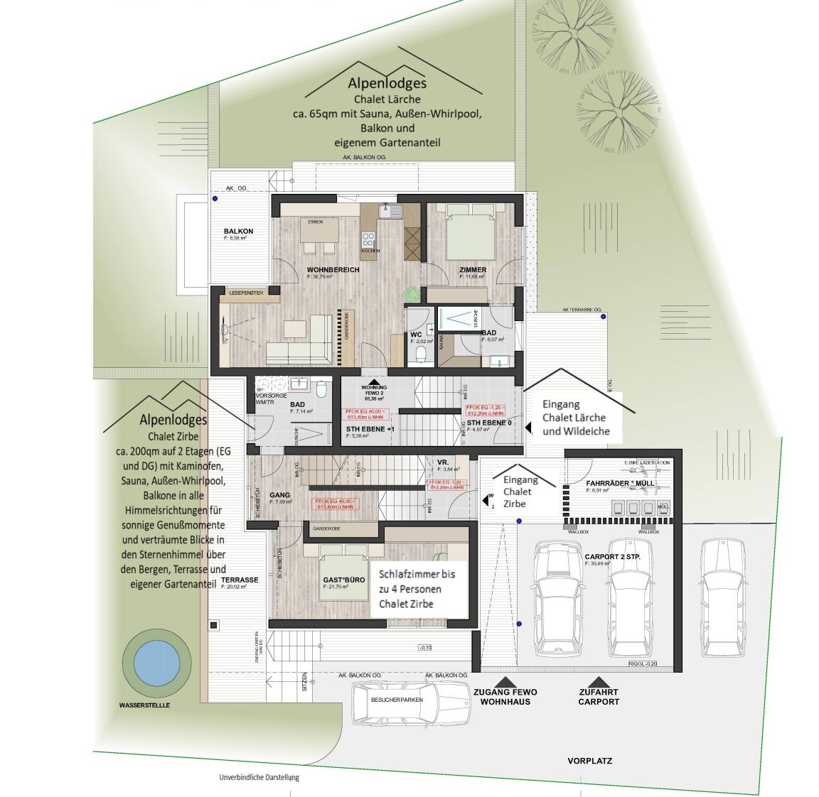 200 M² Appartement ∙ 3 Chambres ∙ 8 Personnes - Berchtesgaden