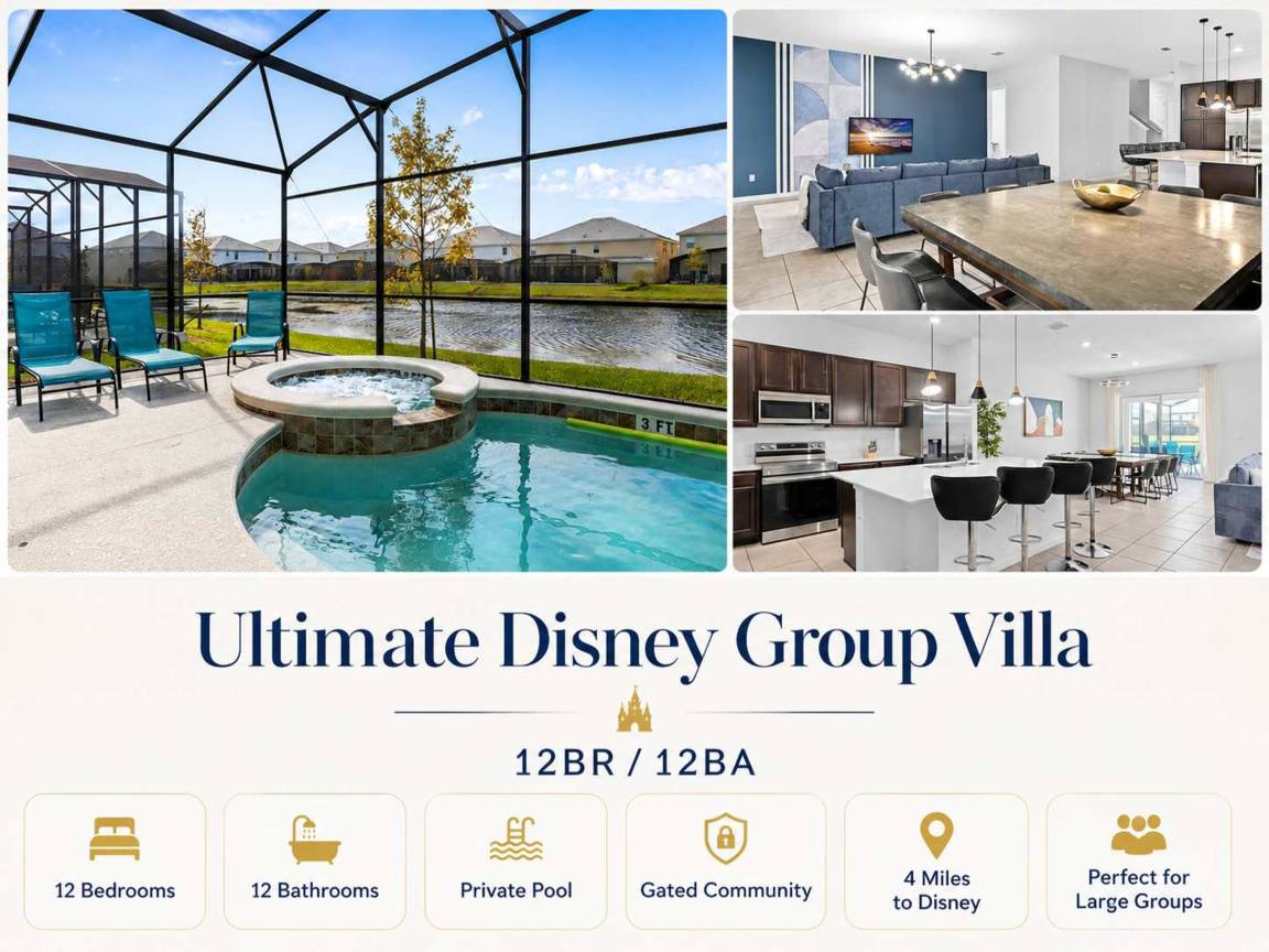 Apartamento ∙ 12 Habitaciones ∙ 16 Huéspedes - Kissimmee
