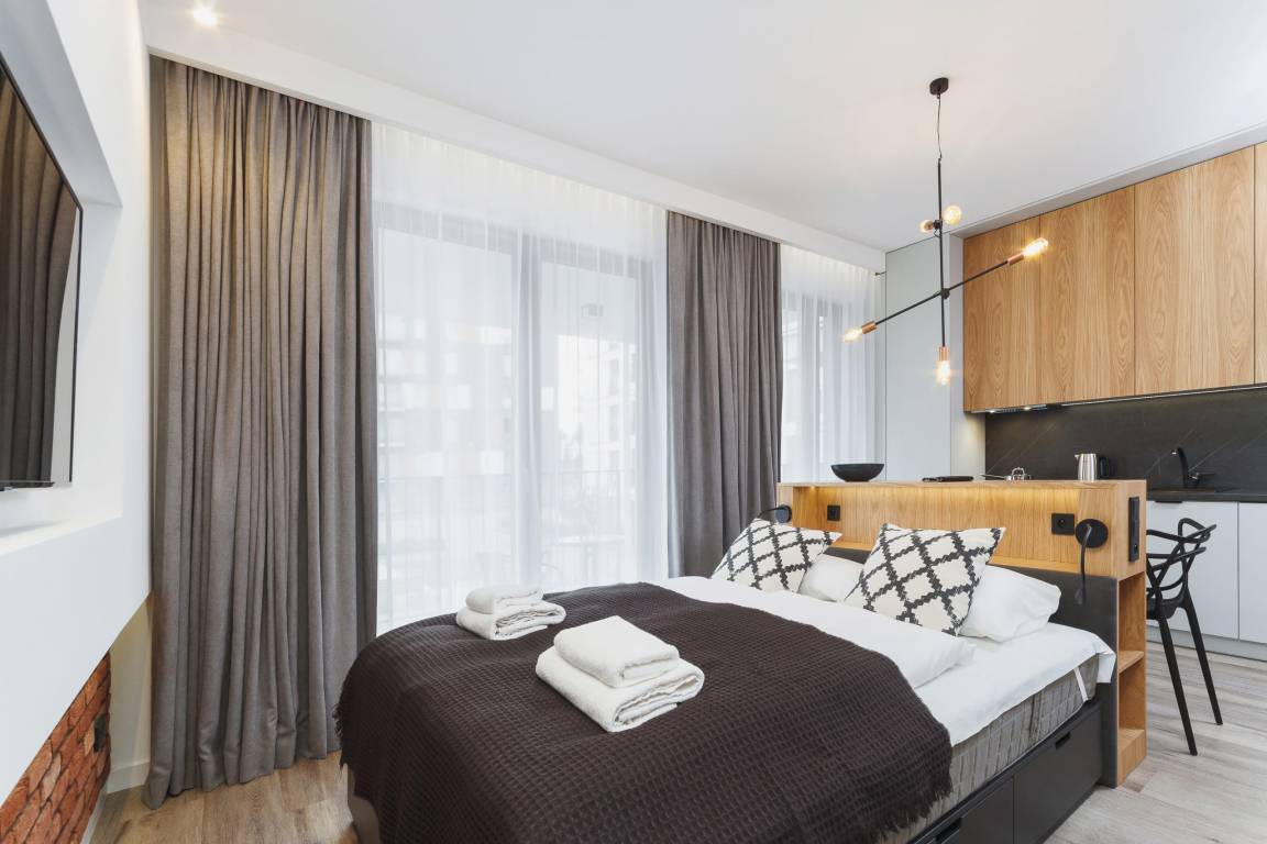 28 M² Studio Flat ∙ 2 Guests - Krakow