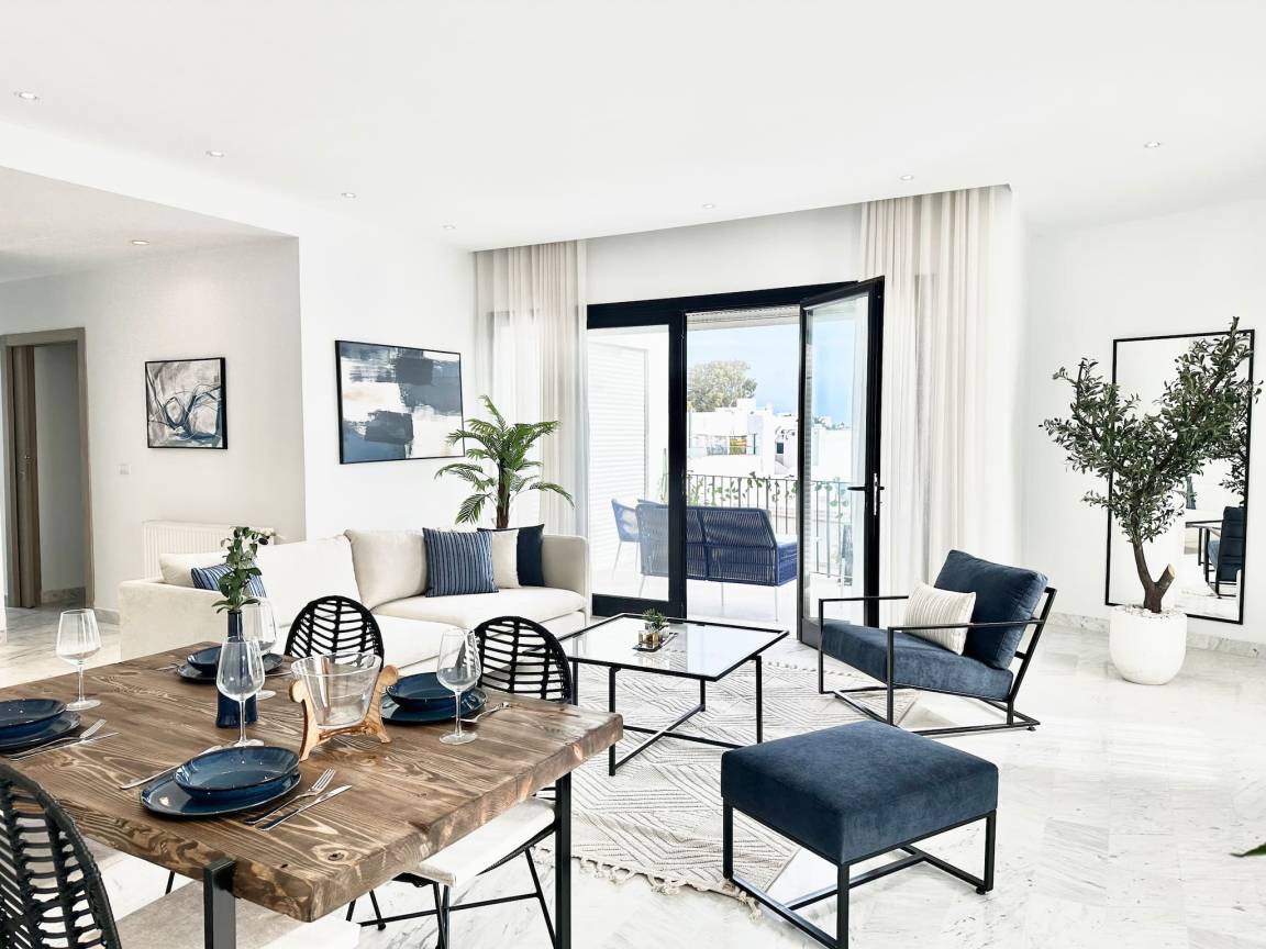 80 M² Ferienwohnung ∙ 2 Schlafzimmer ∙ 4 Gäste - La Marsa