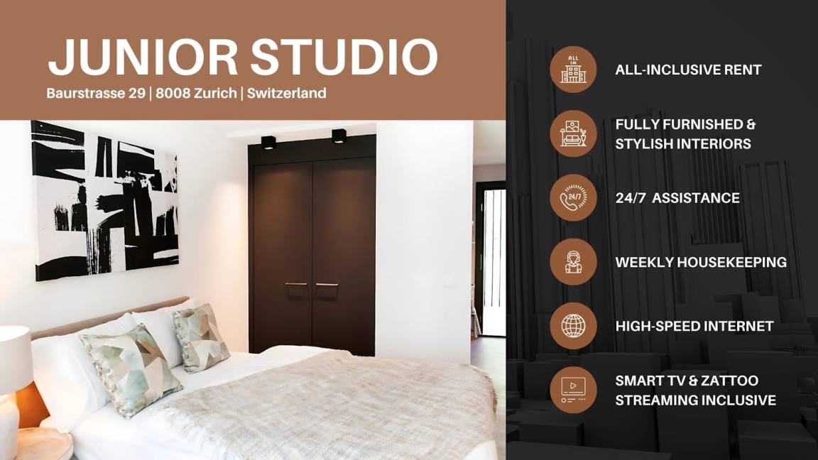 25 M² Appartement ∙ 2 Gasten - Zürich