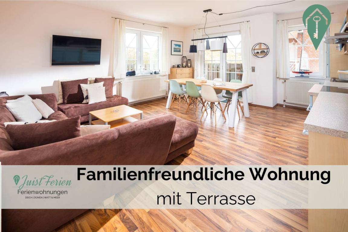 65 M² Ferienwohnung ∙ 2 Schlafzimmer ∙ 4 Gäste - Juist