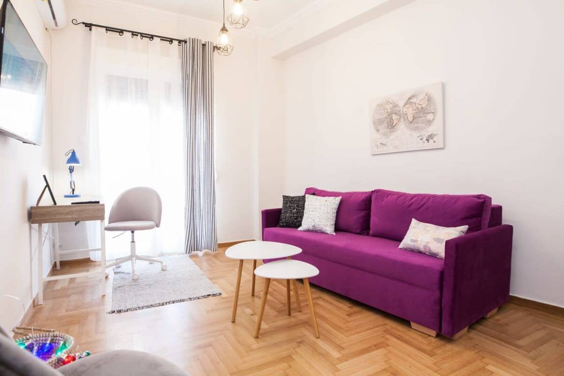 51 M² Apartamento ∙ 1 Habitación ∙ 4 Huéspedes - Atenas