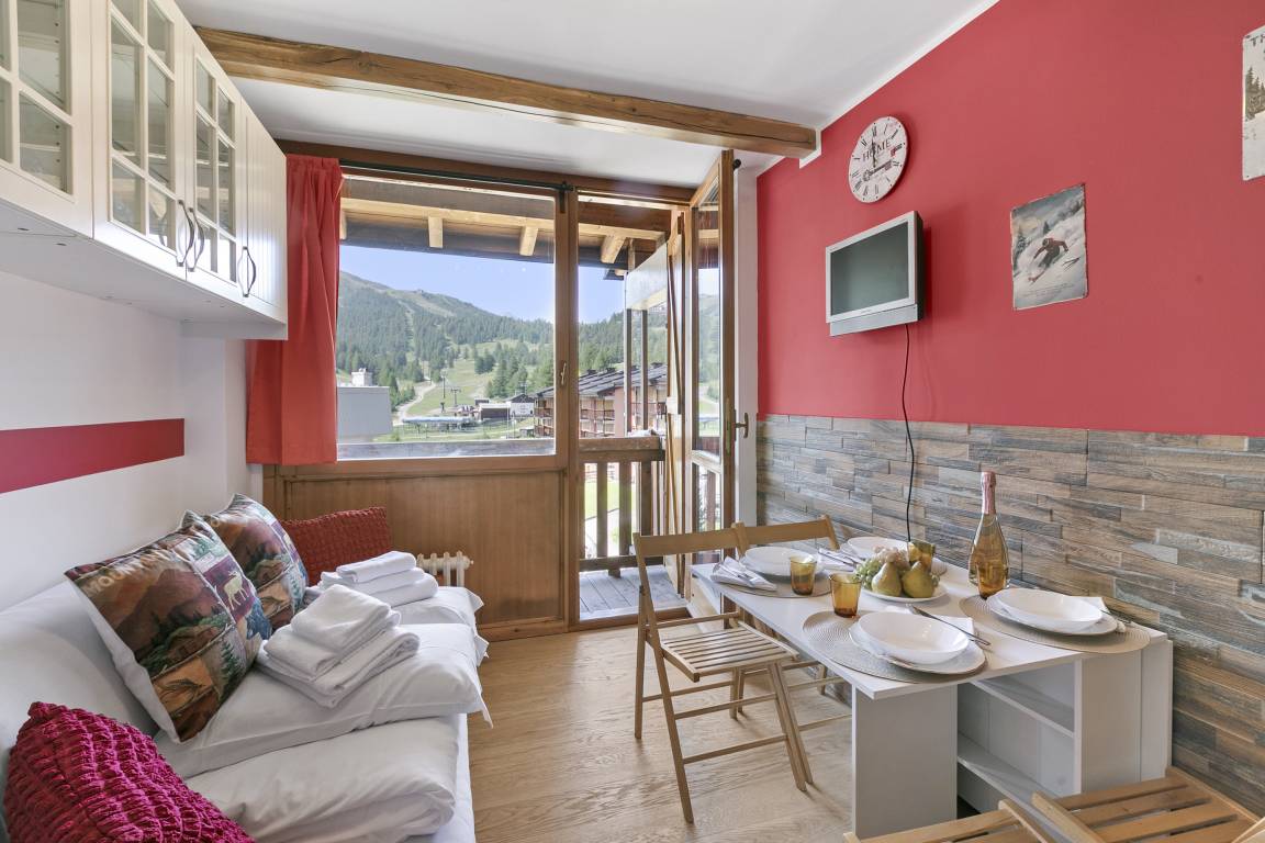38 M² Studio Flat ∙ 4 Guests - Sestriere