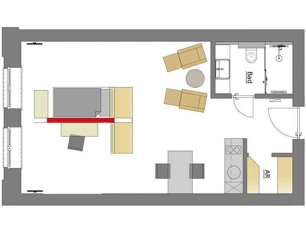 24 M² Ferienwohnung ∙ 1 Schlafzimmer ∙ 2 Gäste - Emden