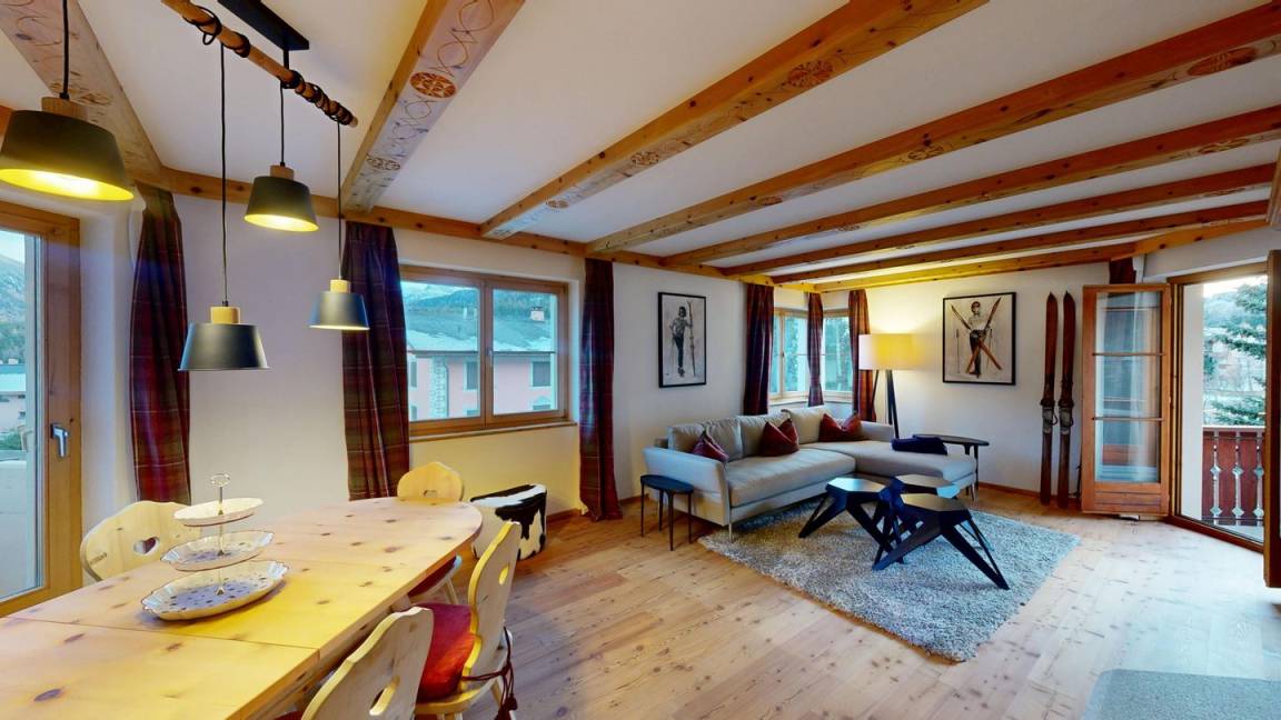 125 M² Ferienwohnung ∙ 3 Schlafzimmer ∙ 6 Gäste - Celerina/Schlarigna