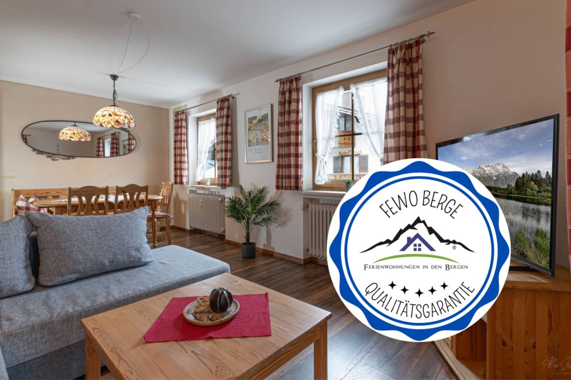 76 M² Ferienwohnung ∙ 2 Schlafzimmer ∙ 4 Gäste - Wallgau