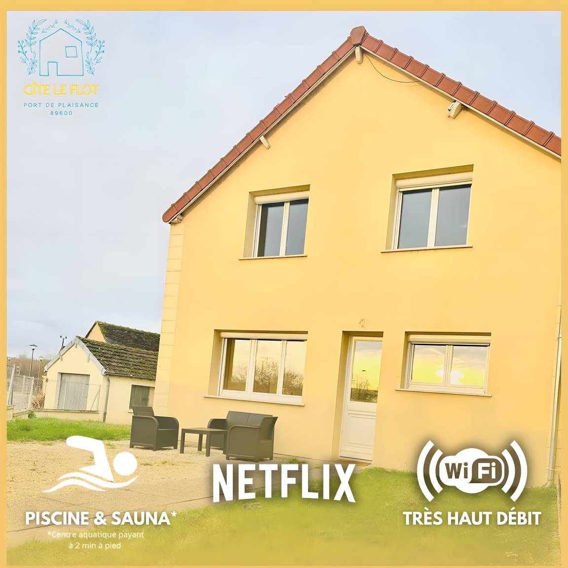 100 M² Dom Wiejski ∙ 3 Sypialnie ∙ 6 Gości - Saint-Florentin