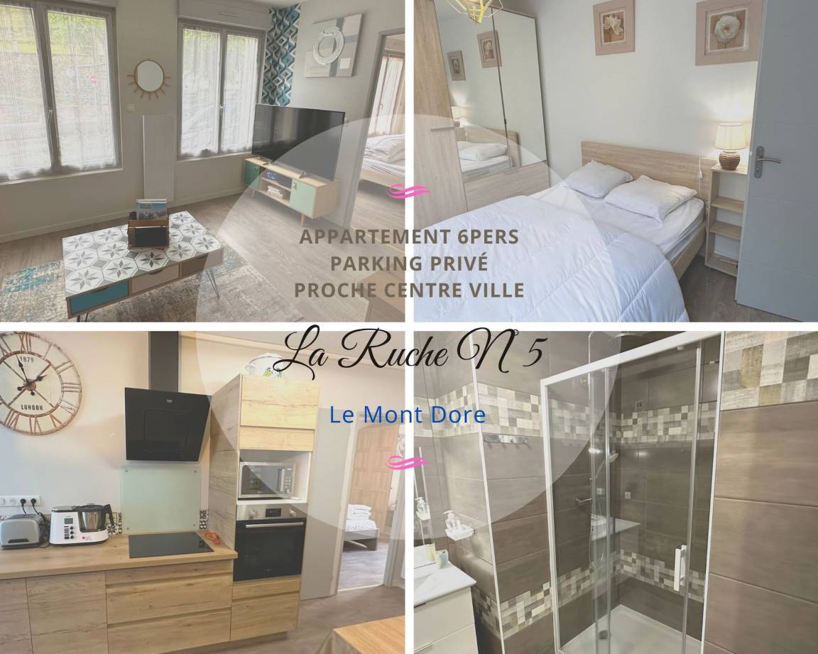 59 M² Apartamento ∙ 2 Quartos ∙ 7 Hóspedes - Mont-Dore