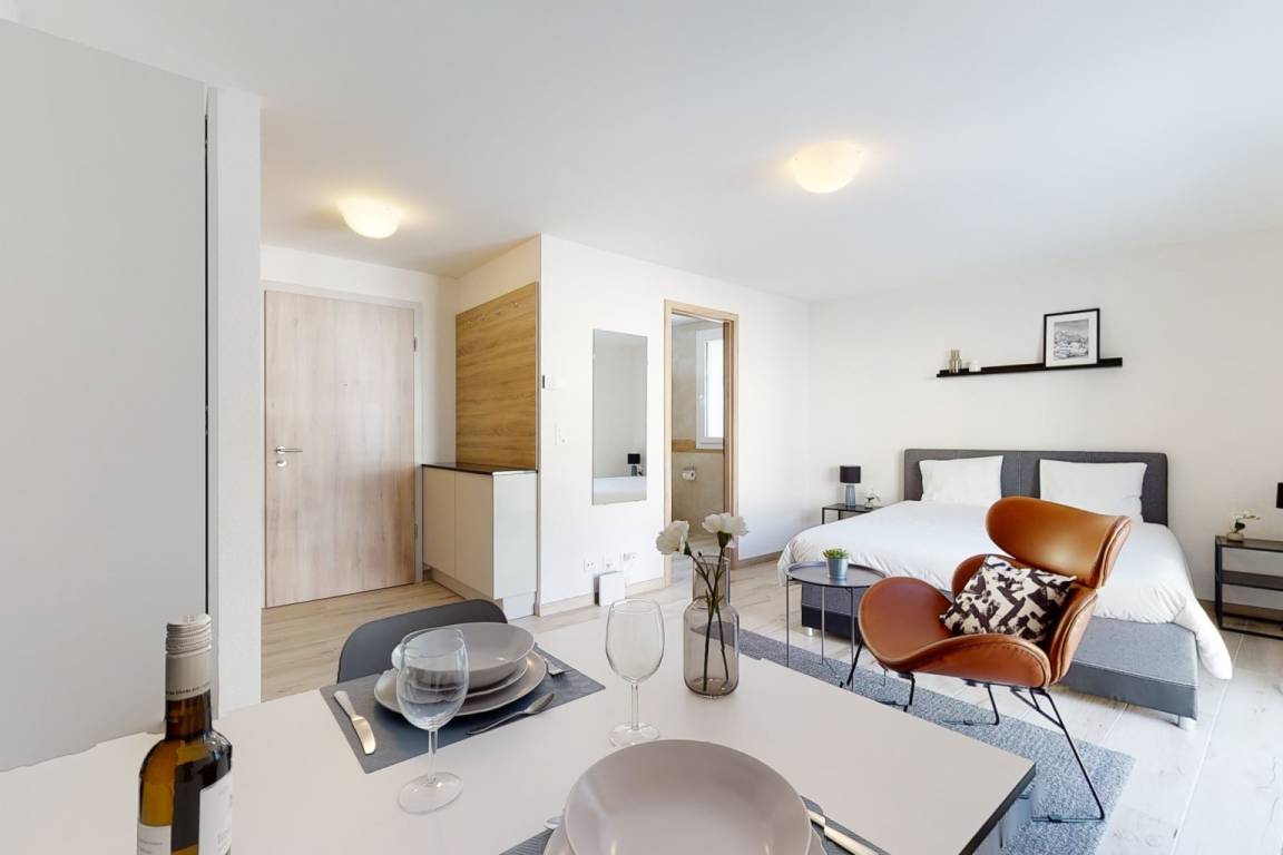 20 M² Studio Flat ∙ 1 Bedroom ∙ 2 Guests - Leysin