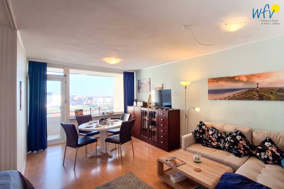 44 M² Ferienwohnung ∙ 1 Schlafzimmer ∙ 3 Gäste - Borkum