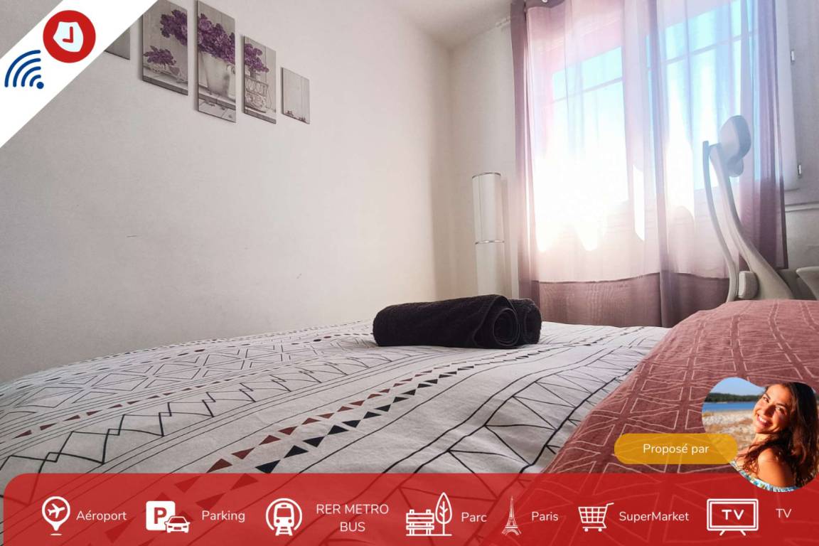 37 M² Huoneisto ∙ 1 Makuuhuone ∙ 4 Vierasta - Noisy-le-Grand