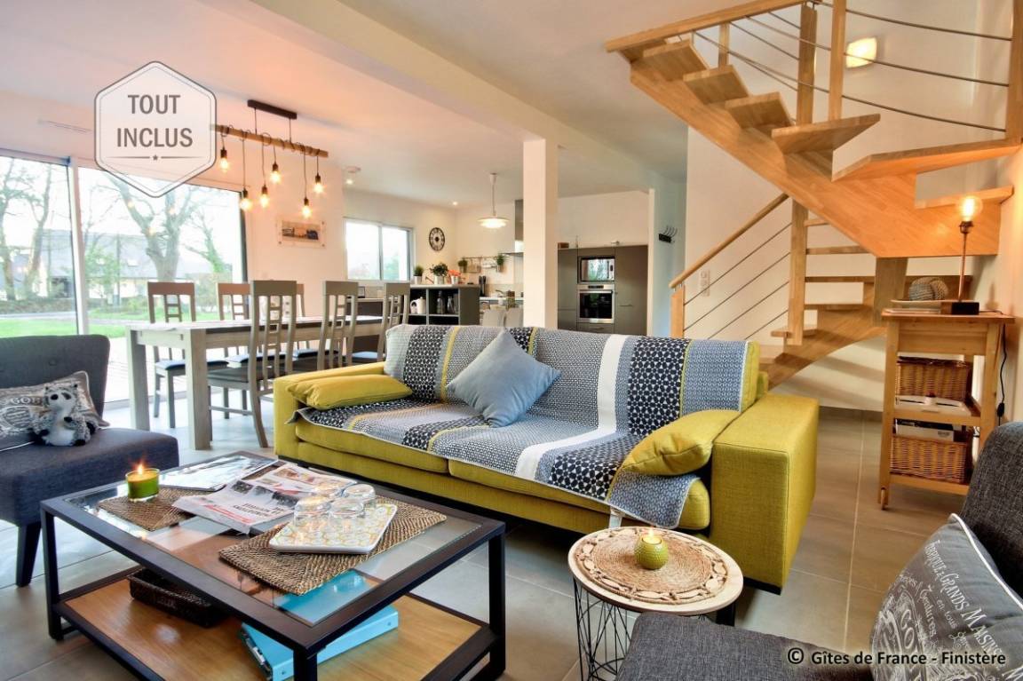 123 M² Gîte ∙ 3 Chambres ∙ 6 Personnes - Quimper