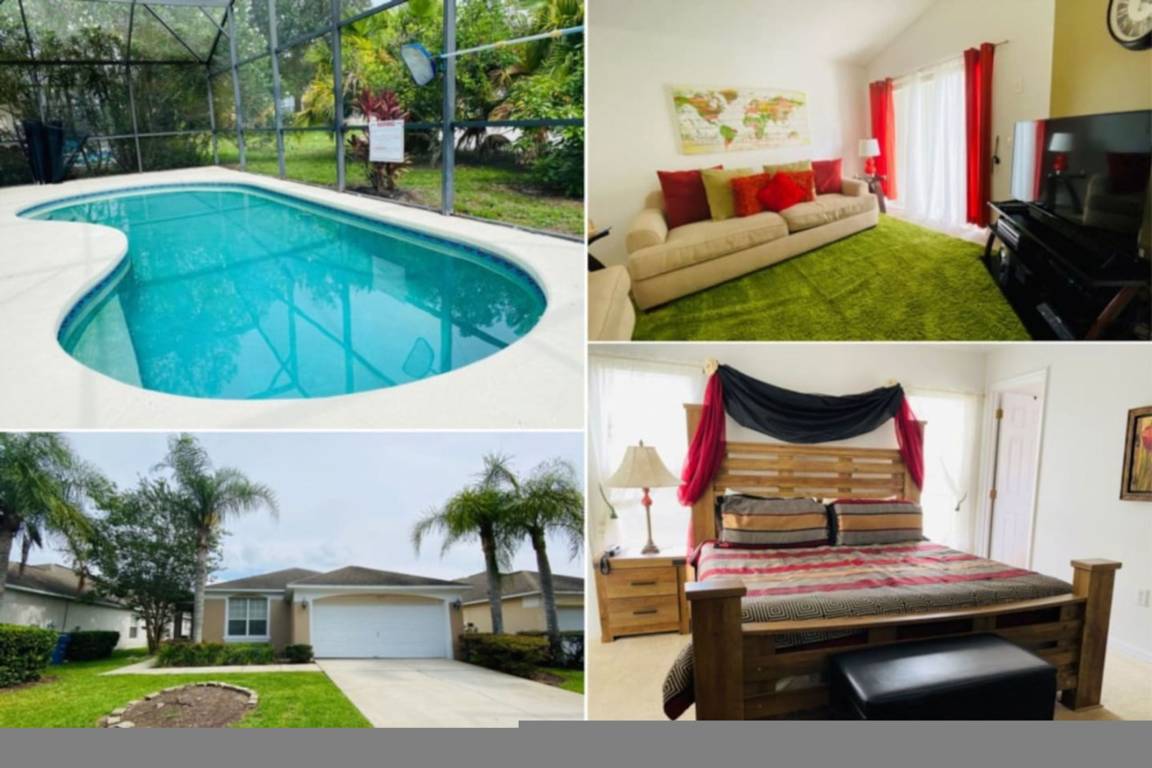 144 M² Villa ∙ 4 Slaapkamers ∙ 8 Gasten - Haines City, FL